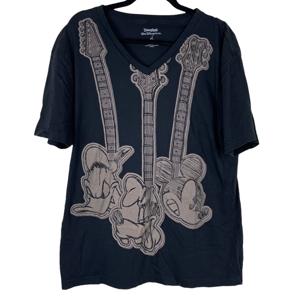Disney | Tops | Mickey Goofy Donald Duck Guitar Graphic Disney Parks ...